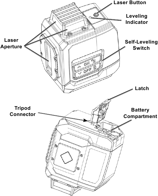 Bauer 20202L-B, 57933 - Manuel de niveau laser à lignes croisées ...