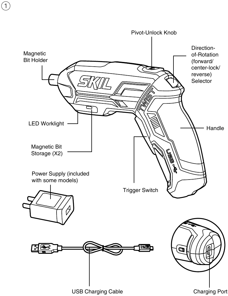 Skil SD561802E - Manuel du tournevis rechargeable | ManualsLib