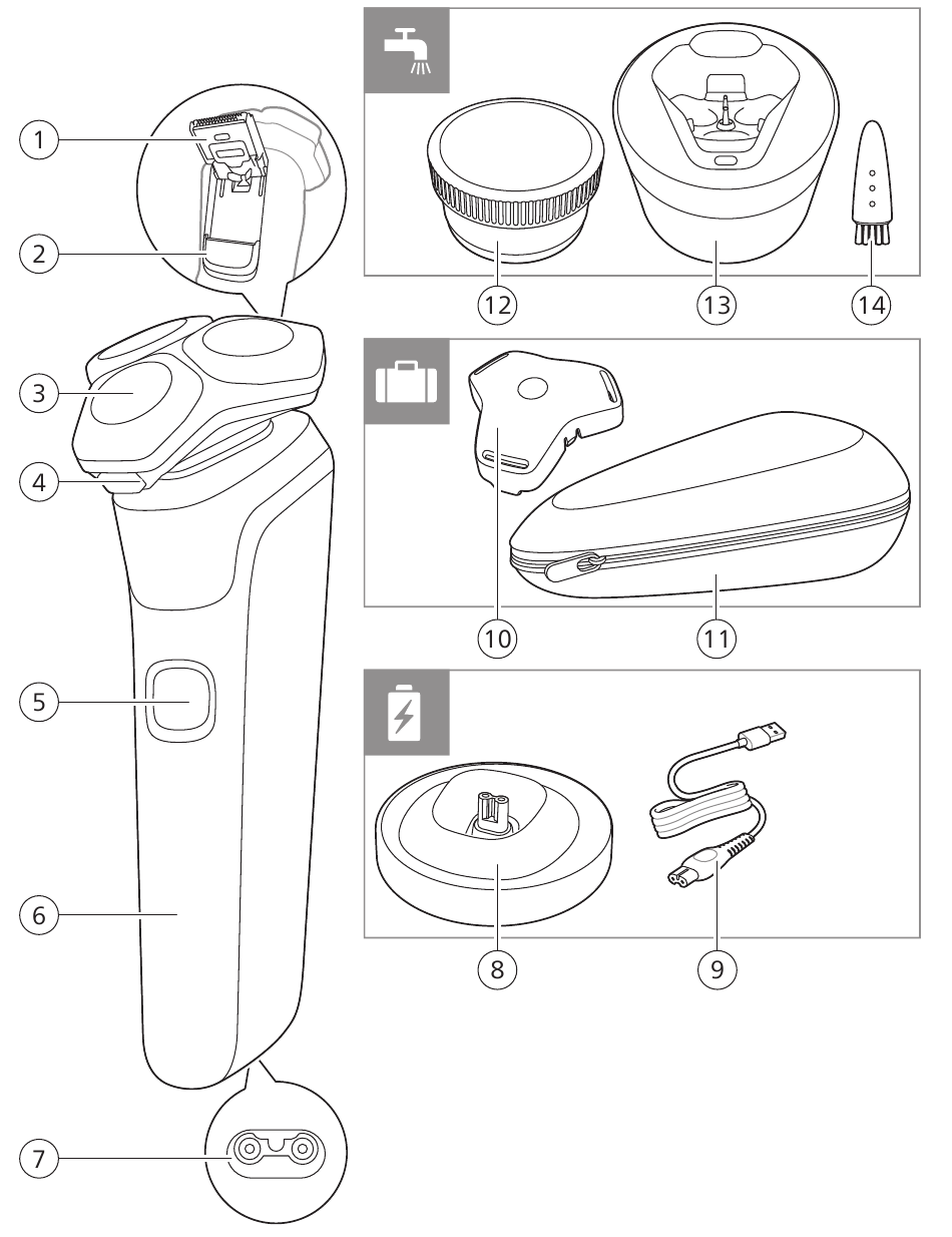 Philips S5898, S5889, S5882, S5881, S5898/50 - Manuel de rasoir ...