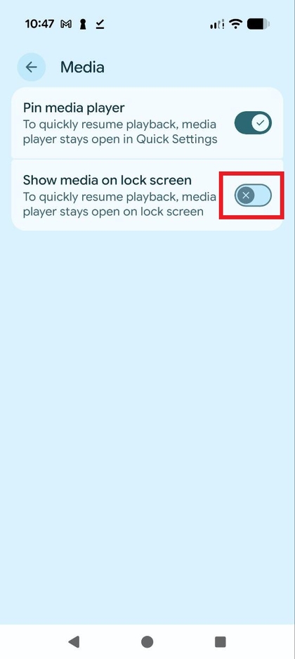 Google Pixel 10 Pro - Comment afficher ou masquer le lecteur multimédia ...