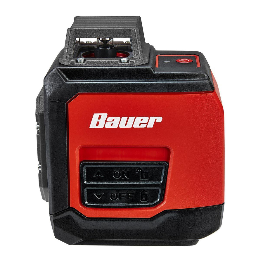 Bauer 20202L-B, 57933 - Manuel de niveau laser à lignes croisées ...