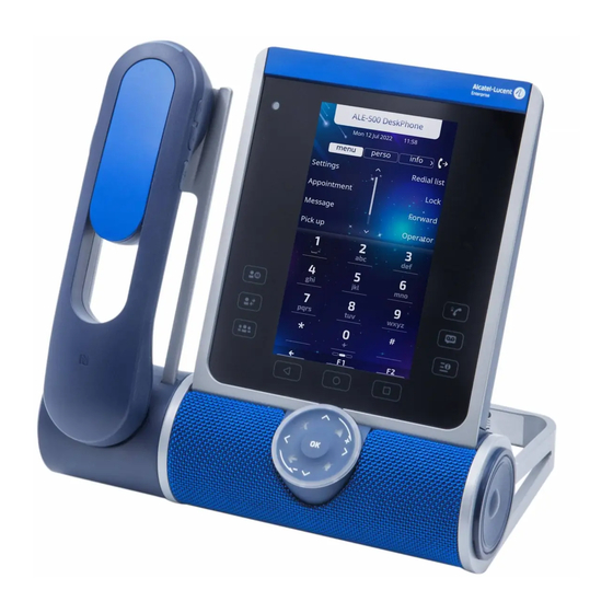 Ale-300 Enterprise Deskphone; Description Du Poste - Alcatel-Lucent ...
