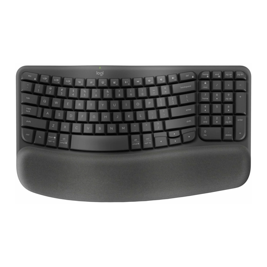 Manuel Logitech Wave Keys | ManualsLib
