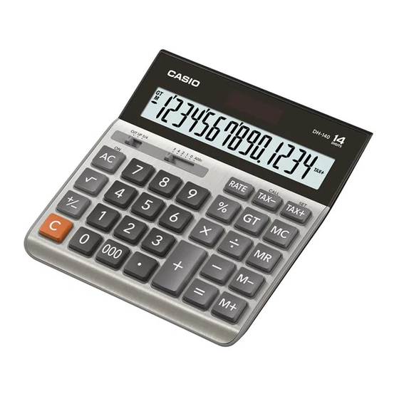 CASIO DH-120 MODE D'EMPLOI Télécharger le Pdf | ManualsLib