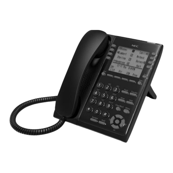 Utilisation De Votre Terminal - NEC SL2100 Guide Utilisateur [Page 3 ...