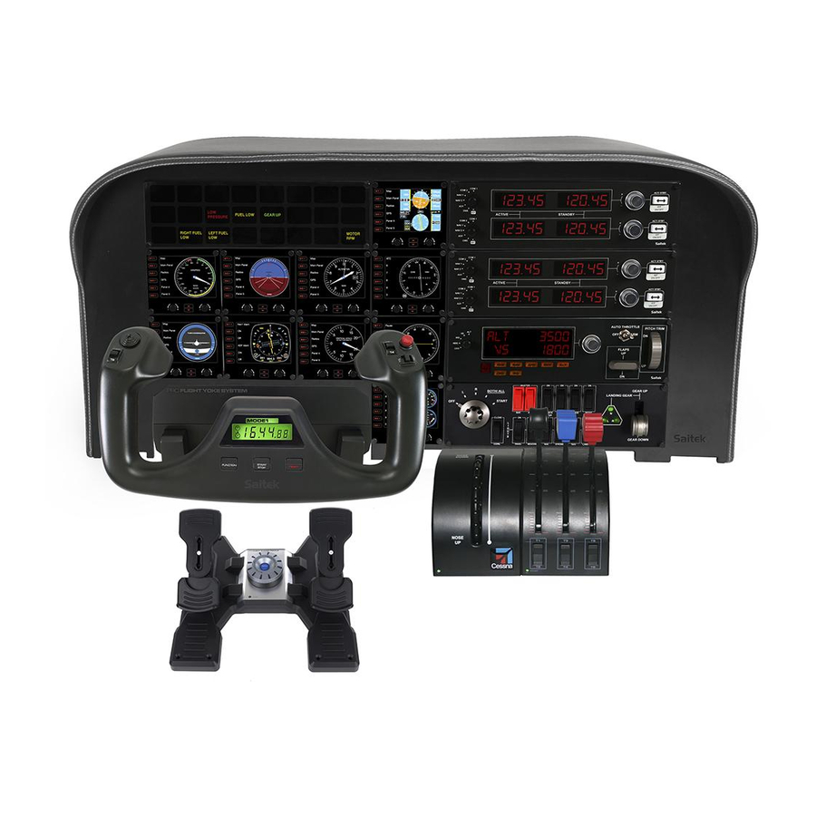 SAITEK PRO FLIGHT INSTRUMENT PANEL PC GUIDE D'UTILISATION Télécharger ...