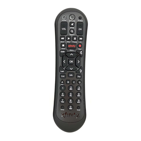 Comcast Xfinity XR2 - Manuel de Démarrage de la Télécommande | ManualsLib