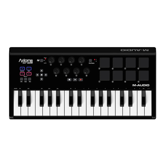 Controls & Connections - M-Audio Axiom AIR Mini 32 Manuel D'utilisation ...