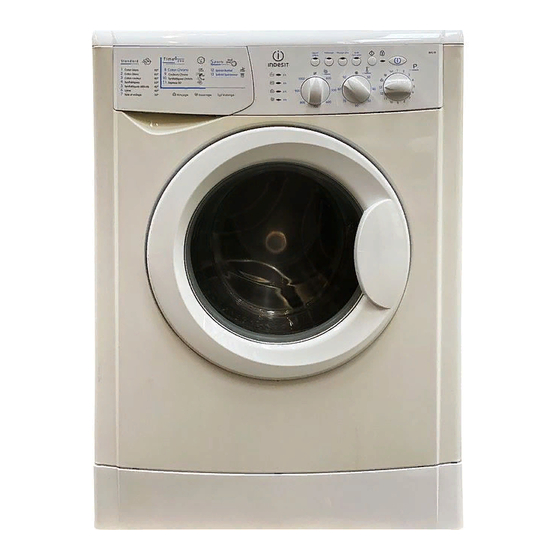 Précautions Et Conseils - Indesit WIL 10 Mode D'emploi [Page 9 ...
