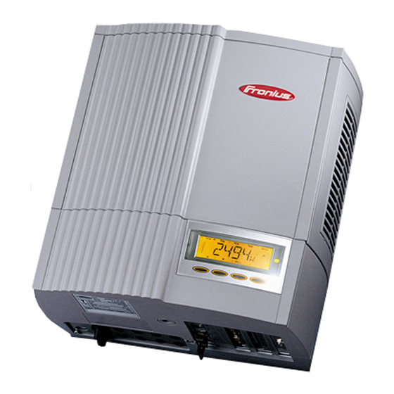 Fronius IG Série Manuels | ManualsLib