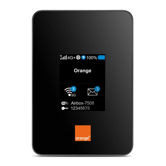 Table Des Matières - ORANGE Airbox 4G+ Mode D'emploi [Page 2] | ManualsLib