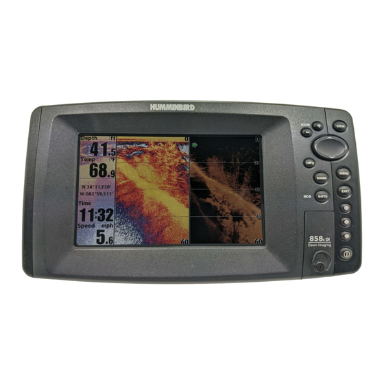 Mode D'affichage Sonar - Humminbird 858c Guide D'utilisation [Page 42 ...