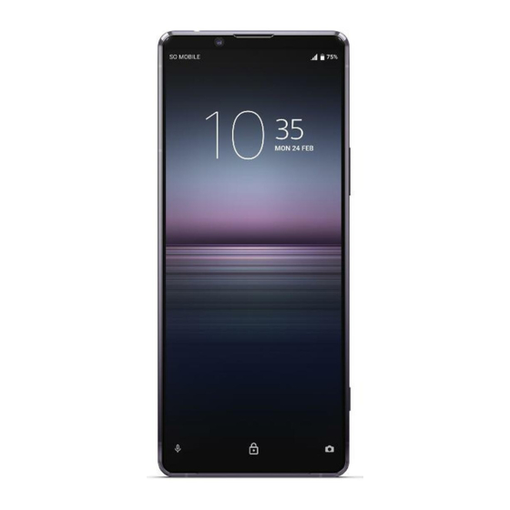 SONY XPERIA 1 II XQ-AT51 GUIDE D'AIDE Télécharger le Pdf | ManualsLib