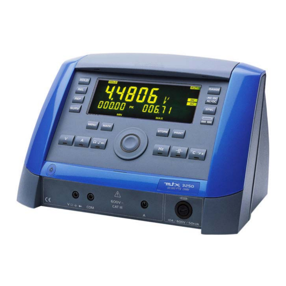 CHAUVIN ARNOUX METRIX MTX 3250 NOTICE DE FONCTIONNEMENT Télécharger le ...