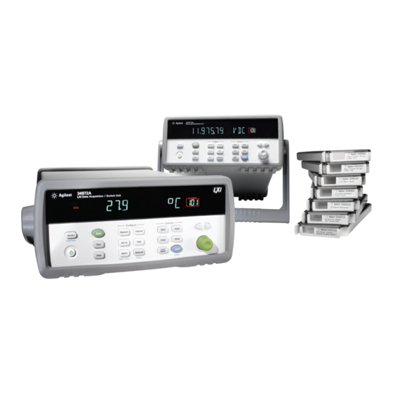 AGILENT TECHNOLOGIES 34970A SERIE FICHE PRODUIT Télécharger le Pdf ...