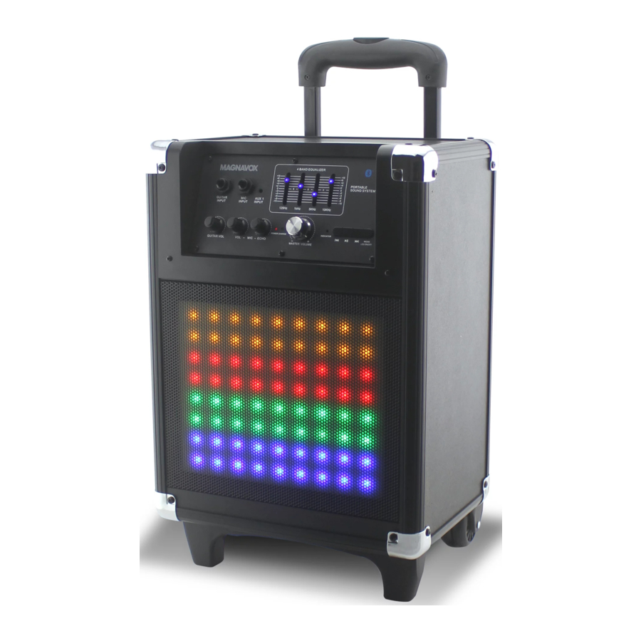 Magnavox MHT825 - Manuel du système d'enceintes portable roulant avec ...