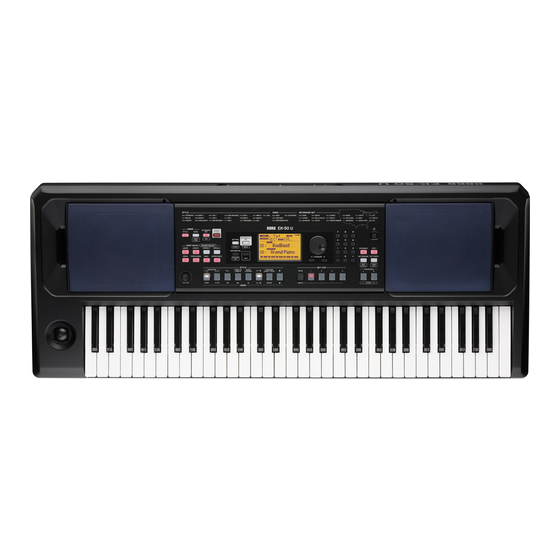 KORG EK-50 U GUIDE DE PRISE EN MAIN Télécharger le Pdf | ManualsLib