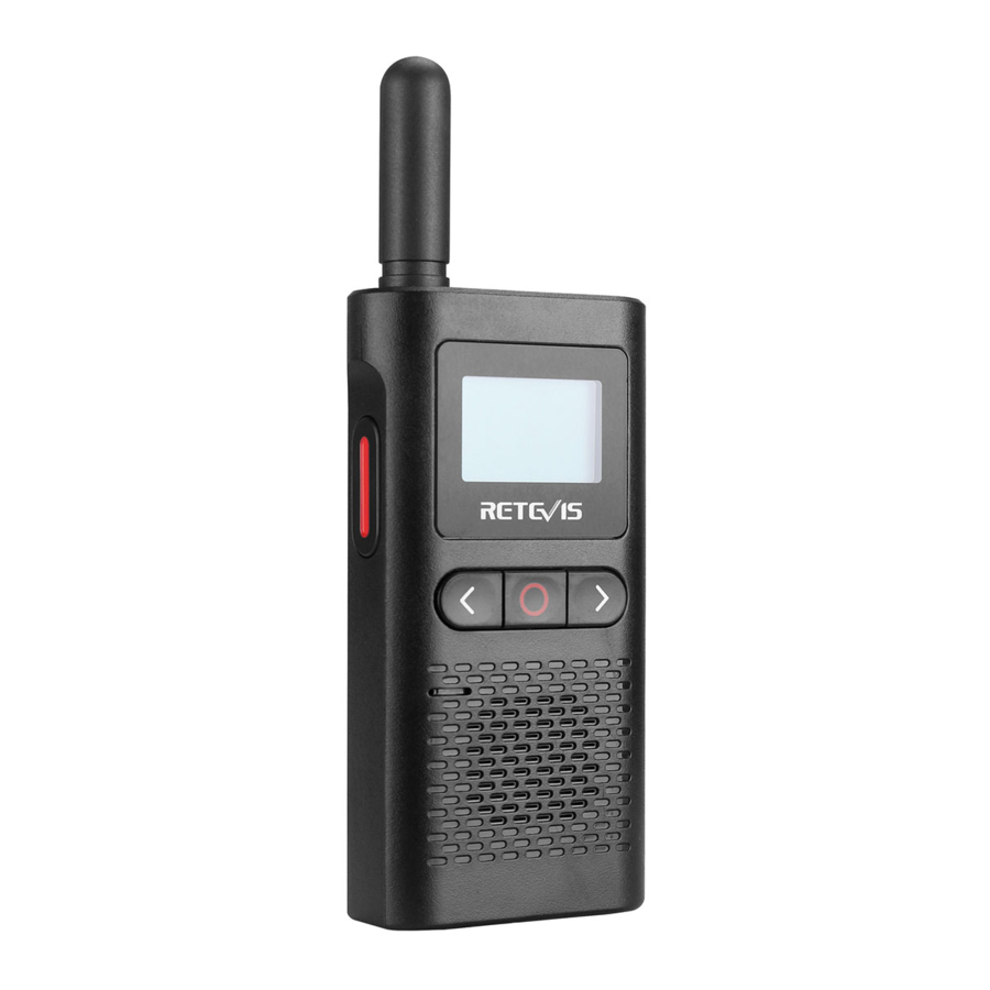 Retevis RB28 - Manuel de radio bidirectionnelle NOAA FRS | ManualsLib