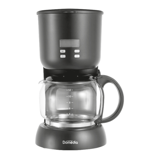 Description De L'appareil; Préparation Du Café - Domedia CM2060ET ...