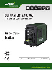 Thermal dynamics Victor CUTMASTER A60 Manuels | ManualsLib