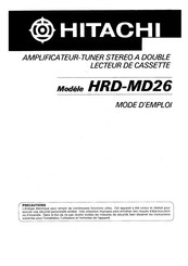 Hitachi HRD-MD26 Manuels | ManualsLib
